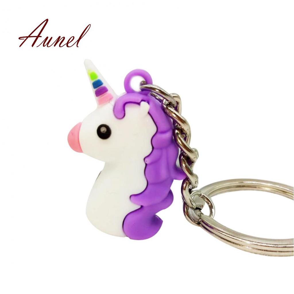 Cute Rainbow Unicorn Key Chain Decoration Birthday Party Return Bag ...
