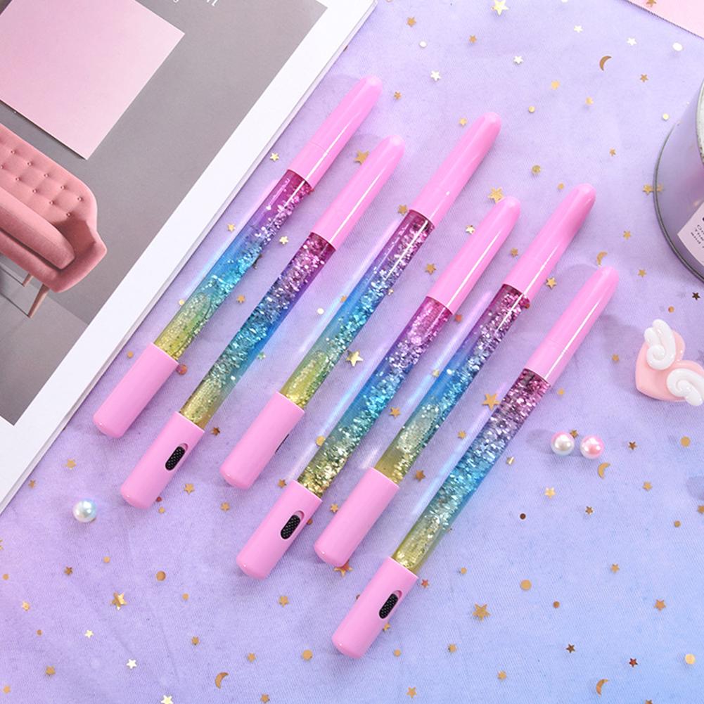 Bling Glitter Dynamic Liquid Quicksand Pen Novelty Present Stationery ...