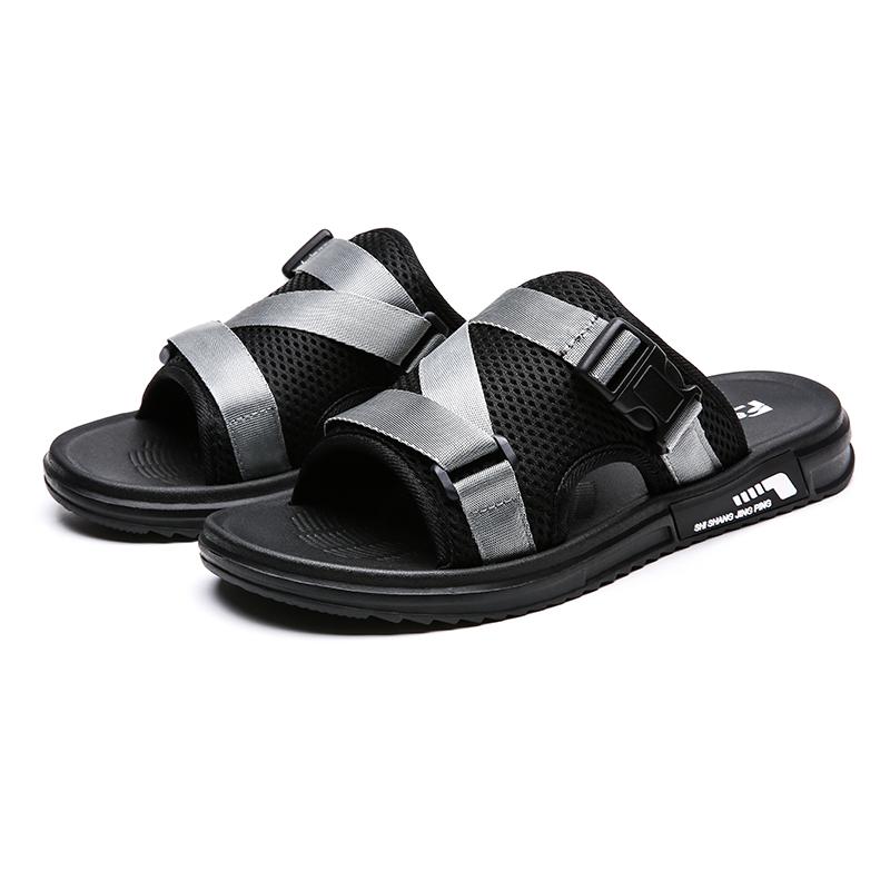 Buy Men Slippers with Cozy Terry Lining Moisture-Wicking Open Toe Slip ...