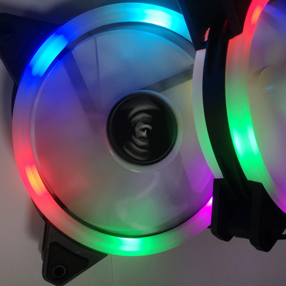 Dual Aperture 120mm DC 12V 6/4 Pin PC Computer Case Cooling CPU Cooler ...