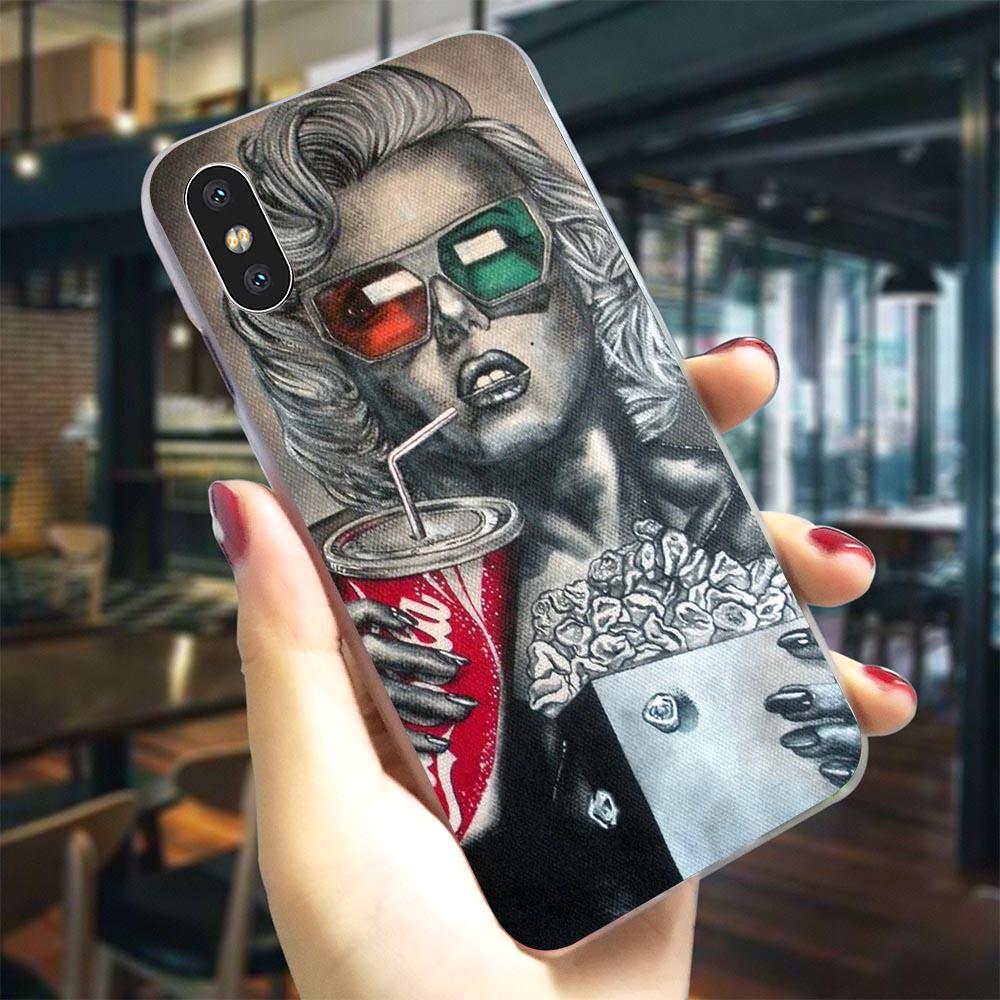 Buy Marilyn Monroe Phone Case For iPhone 11 Cover 6 6S Plus 7 8 Plus X ...