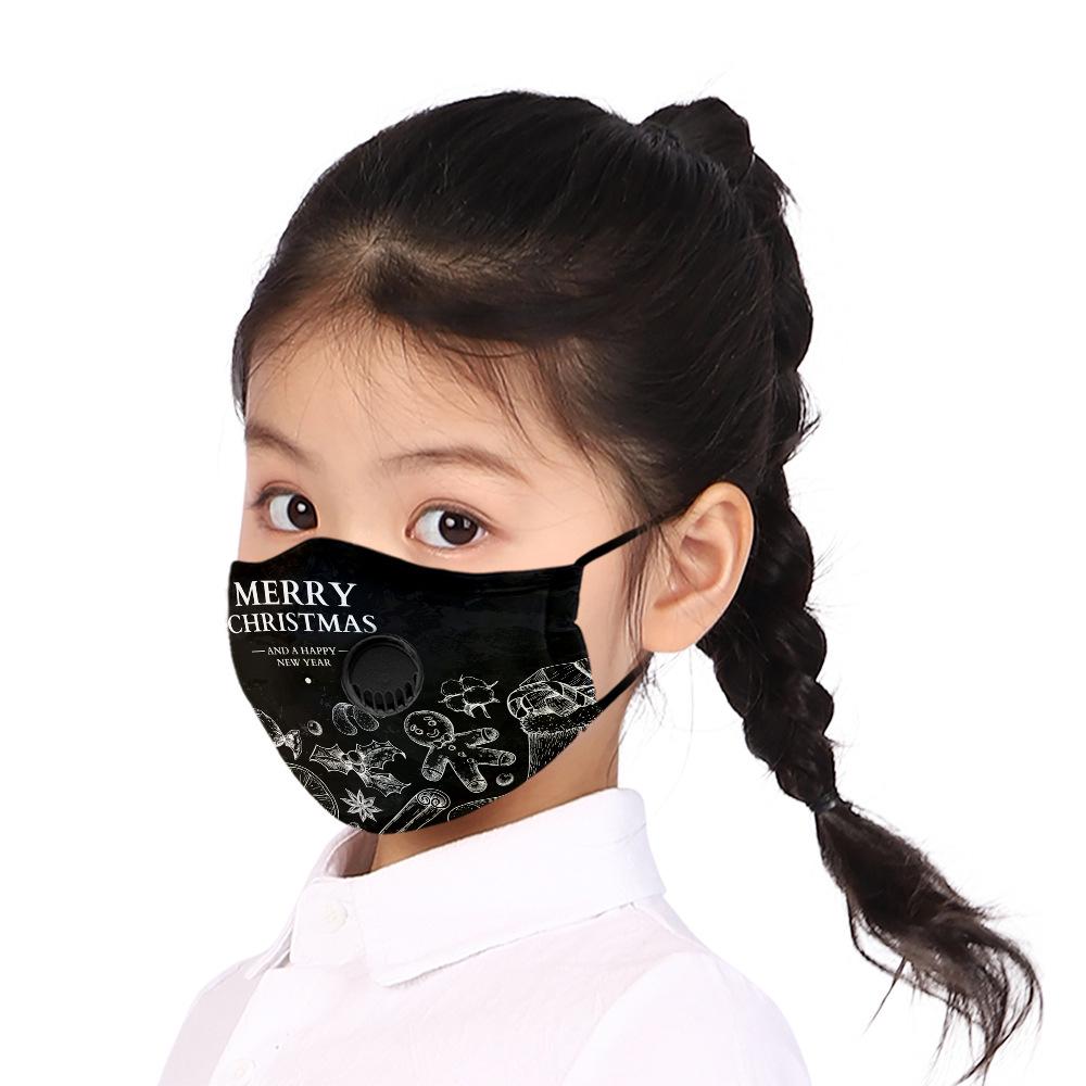 Cloth Christmas Cotton Mask Children'S Mask Dust-Proof And Anti-Haze ...