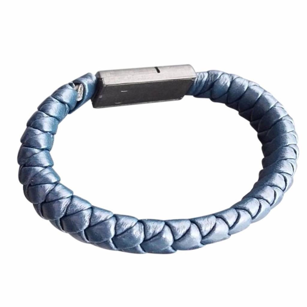 Buy Creative Braided Bracelet Data Cable For Apple Android Tybe-C Data ...