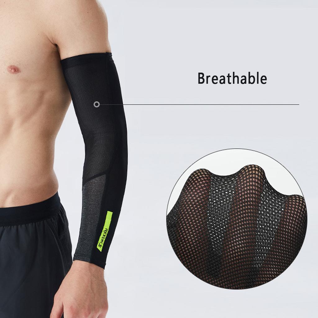Buy A Pair Ice Silk Sunscreen Cuffs Summer Sports Armband Gloves Sleeve ...