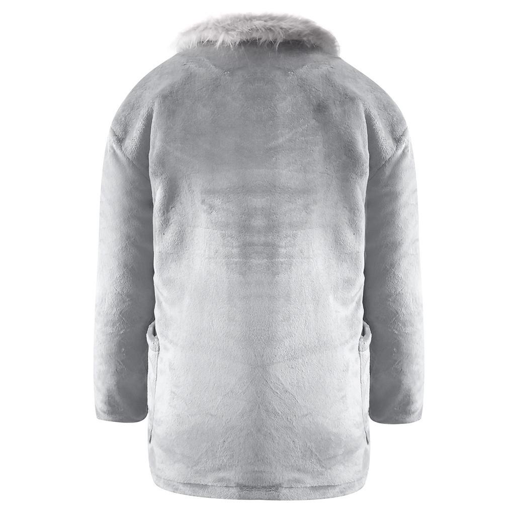 New Women's Exquisite Faux Fur Coat Soft Fleece Thick Jacket Plus Size Coat uygun fiyatlı satın ...