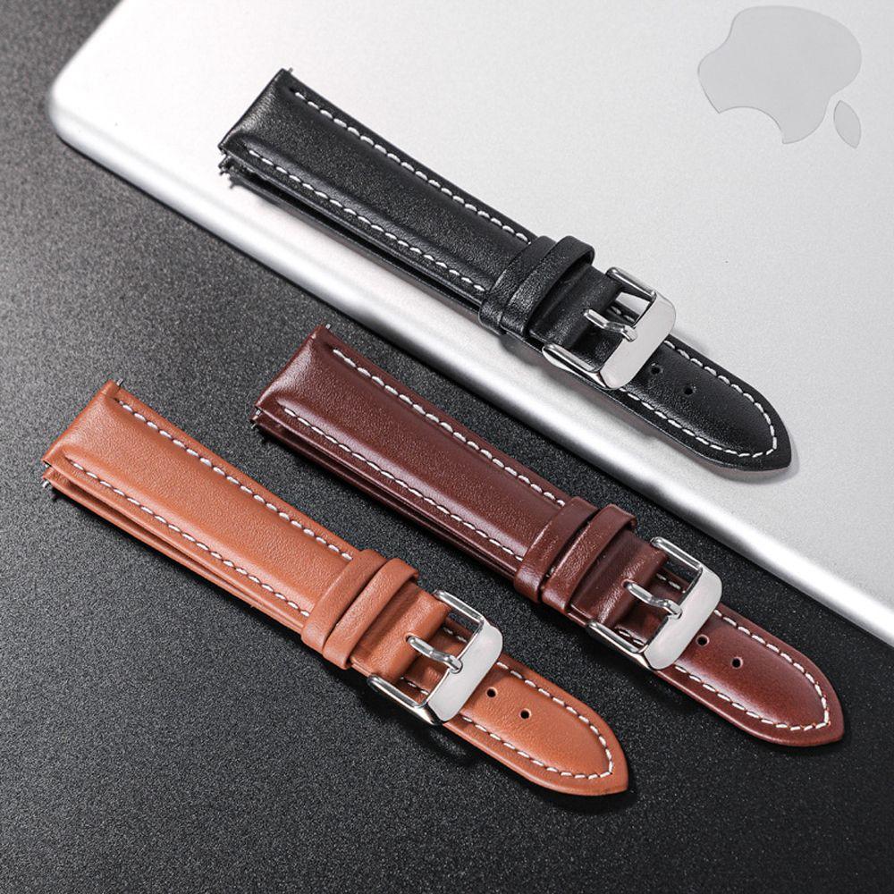Buy Band Strap Steel Pin Buckle Genuine Leather straps Watchbands Watch ...
