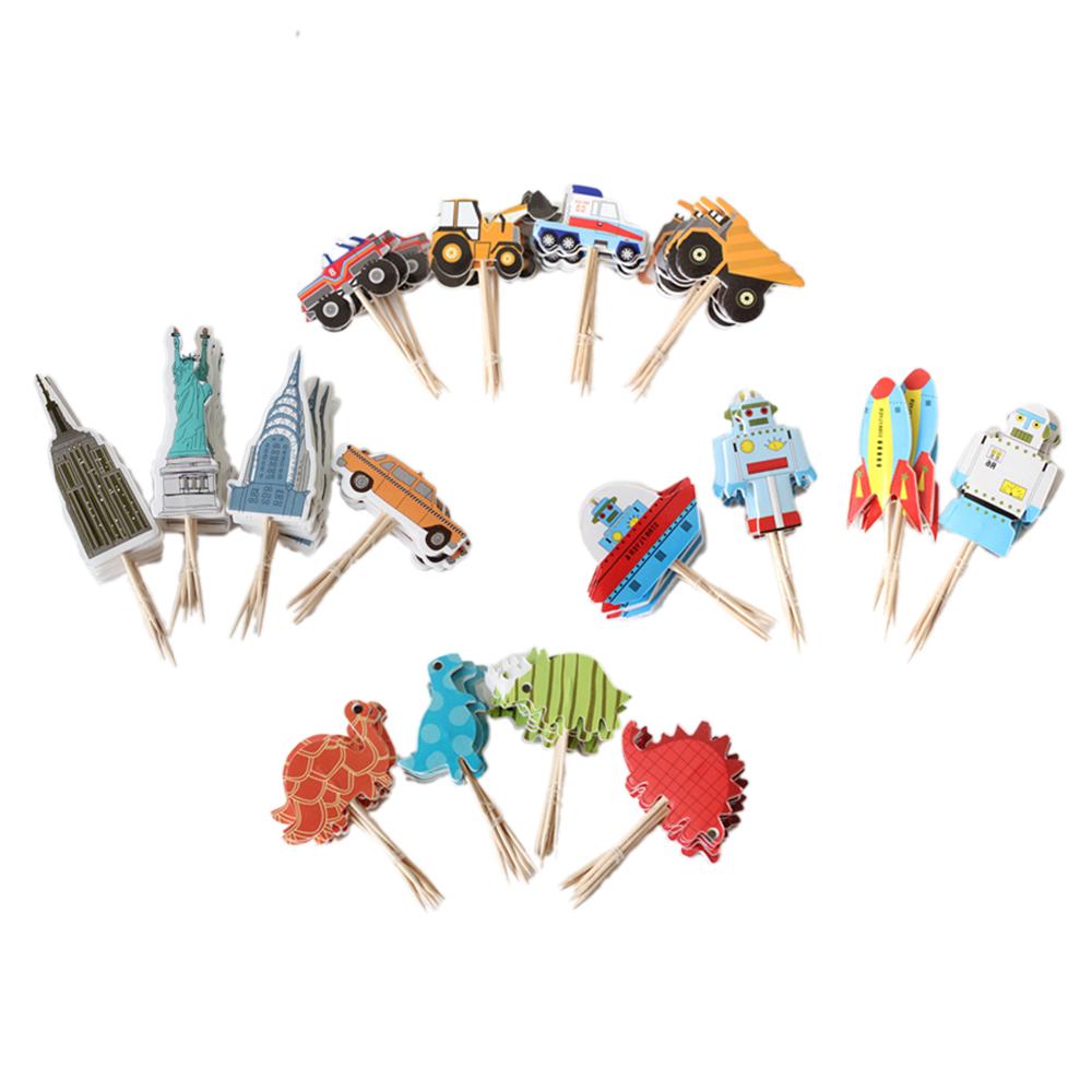 Buy 24 pcs Foam toothpick Cupcake cake decor kids birthday party ...