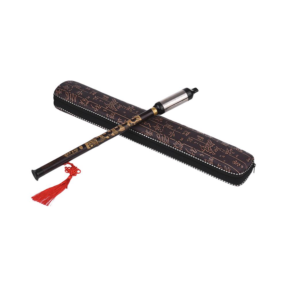 Buy Chinese Traditional Musical Instrument Vertical Blown Bawu Black ...