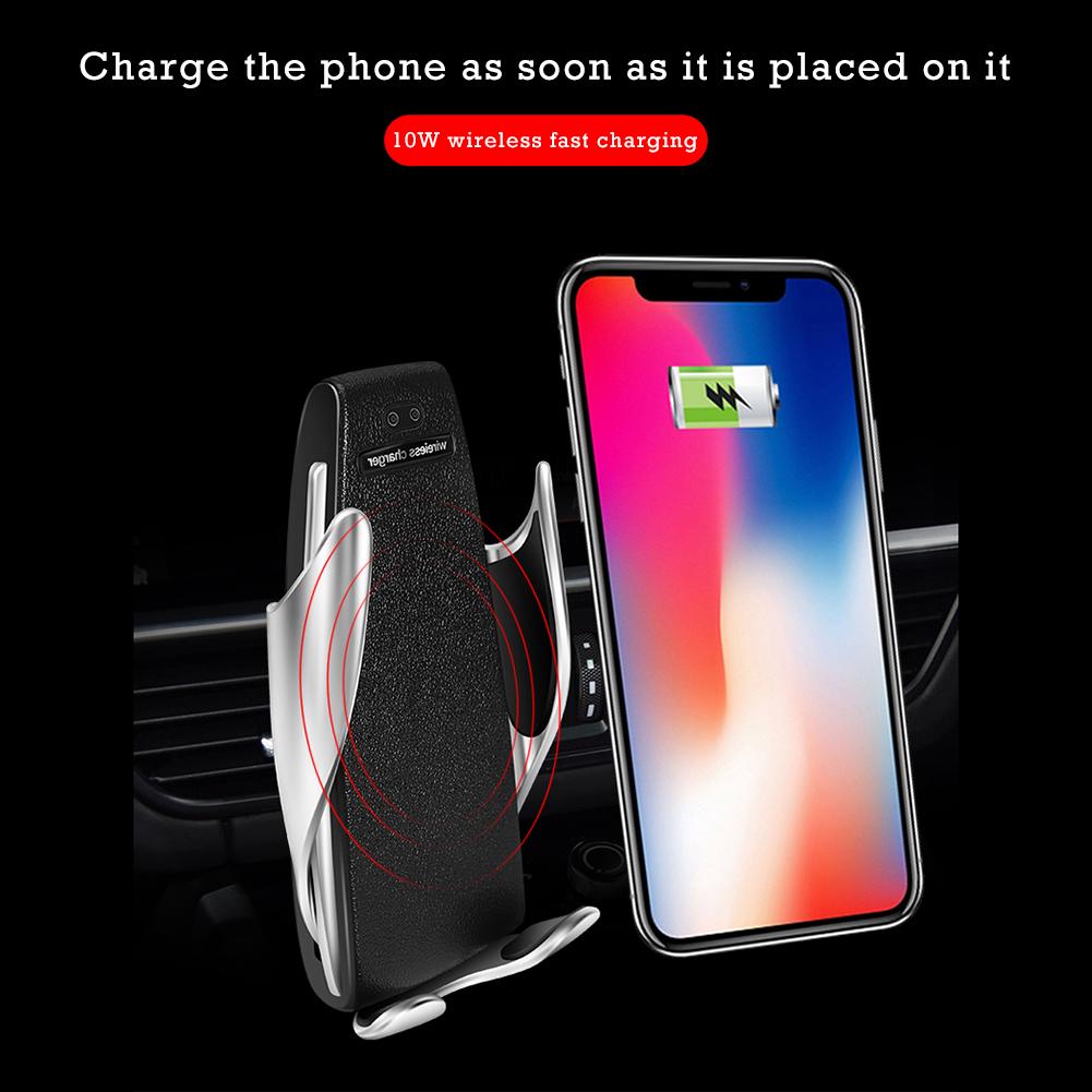 Cheap For iPhone Samsung Wireless Car Charger Automatic Clamp Fast ...