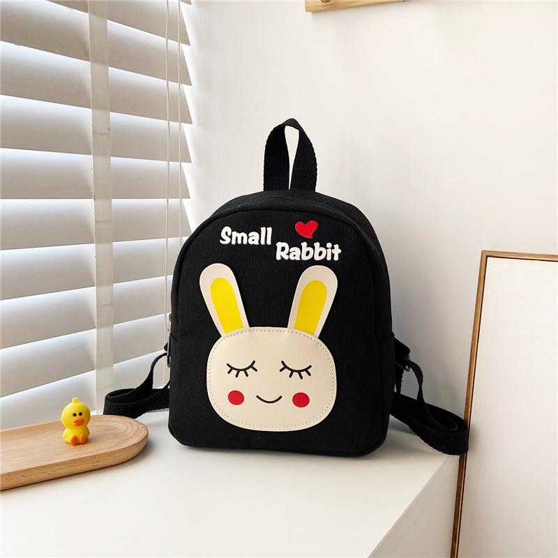 Buy Children Canvas Backpacks Cute Cartoon Rabbit Kindergarten ...