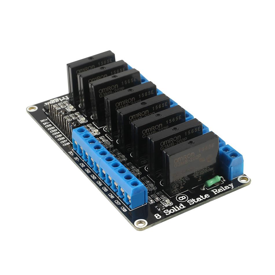 Cheap 8 Channel Solid State Relay Module Board High Level Trigger SSR Input 5V DC Output 240V AC ...