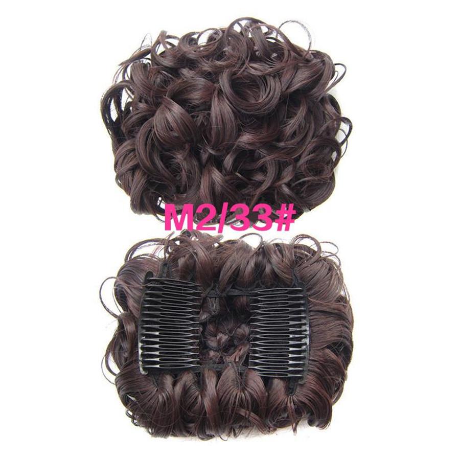 Buy Elastic Womens Wig Scrunchie Bridal Chignon Bundles Curly Wave Wrap ...
