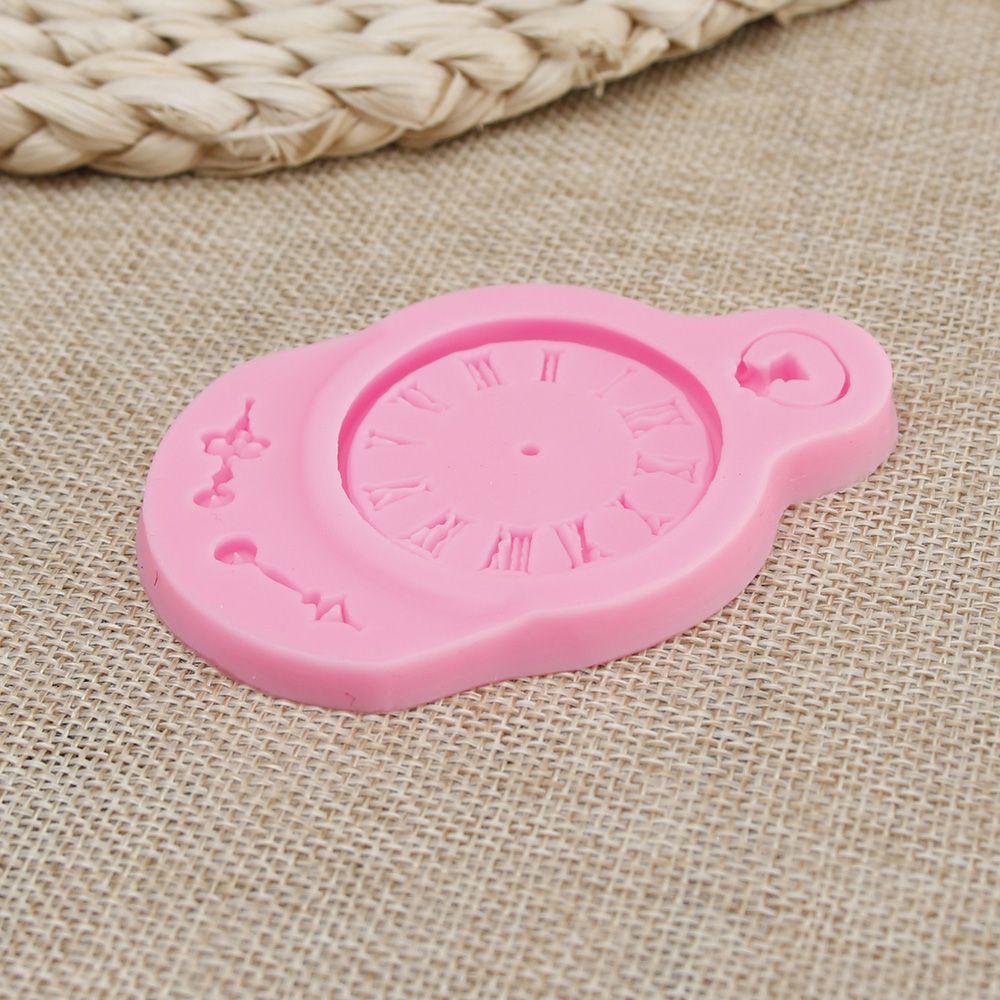 Buy Chocolate Fondant Clock Funny Silicone Mould Watch Shaped Baking ...