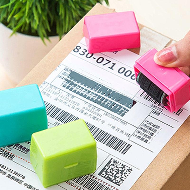 Buy Security Hide ID Code Roller Garbled Self Inking Rubber Stamps ...