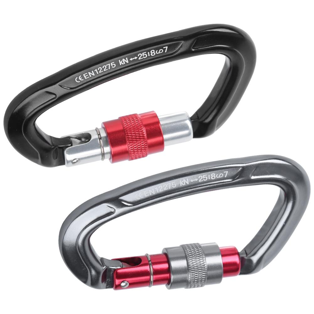 Buy D Shape Carabiner, Aluminium Alloy Heavy Duty Carabiner, for ...