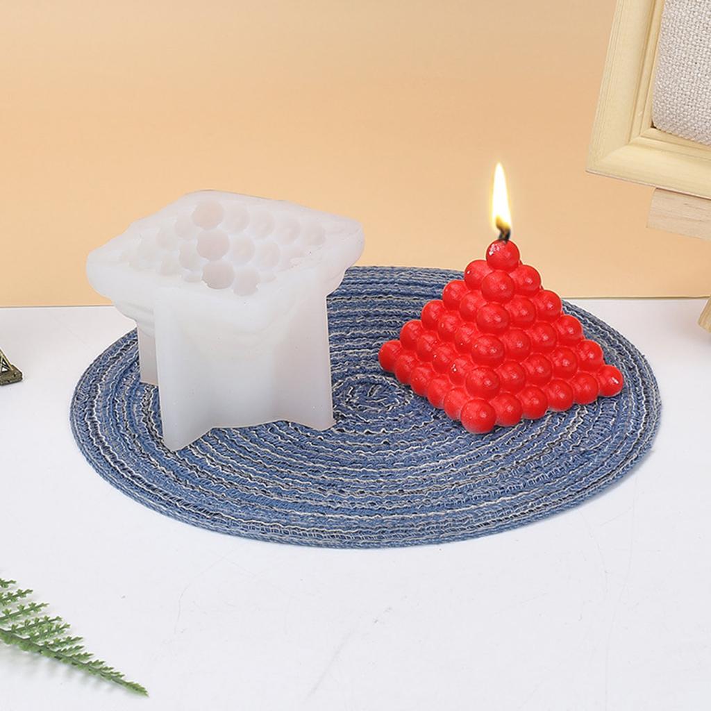 Buy Bubble Candle Mold Pyramid Silicone Mold for Making Candle Plaster ...