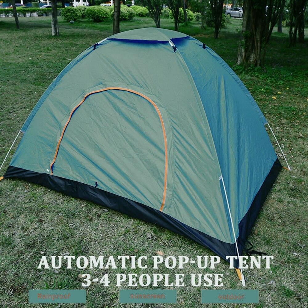 1-3 Person Dark Green Pop up Automatic Tent Instant Camping Tent ...