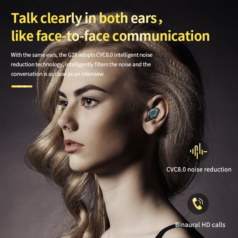 Buy New TWS Wireless Bluetooth 5.2 Headphone Stereo Sports Waterproof In-Ear Earbuds Earphones ...