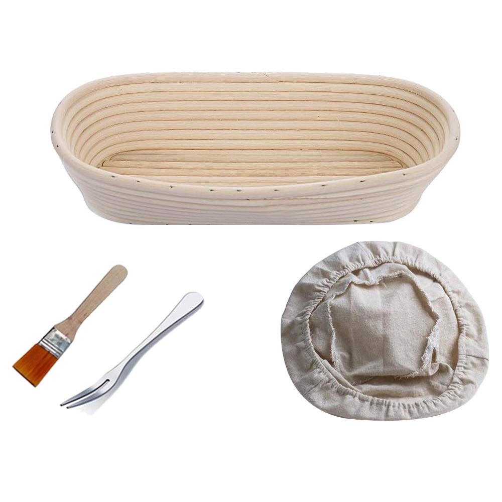 Buy 12inch Oval Banneton Brotform for Bread and Dough Proofing Rising ...