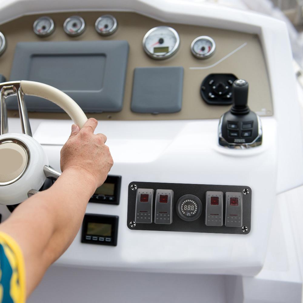 Buy Double Light Switch for Car Marine Caravan RV Circuit Breaker LED ...