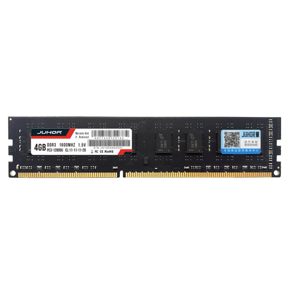 Juhor DDR3 Desktop Memory RAM 4GB DDR3 1600mhz DIMM PC3-12800 240 Pin ...