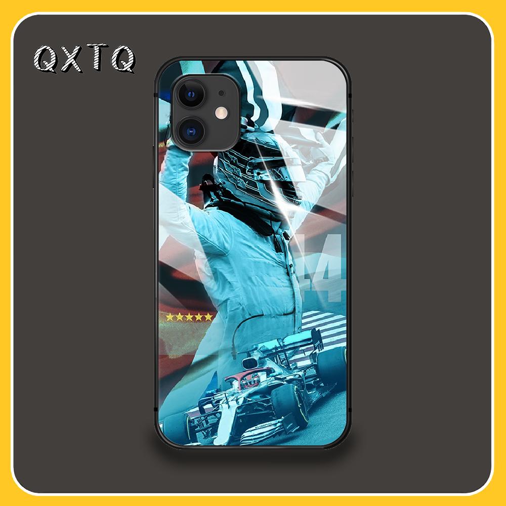 💰Kjøp Lewis Hamilton Racing F1 Tempered Glass Phone Case Cover For ...