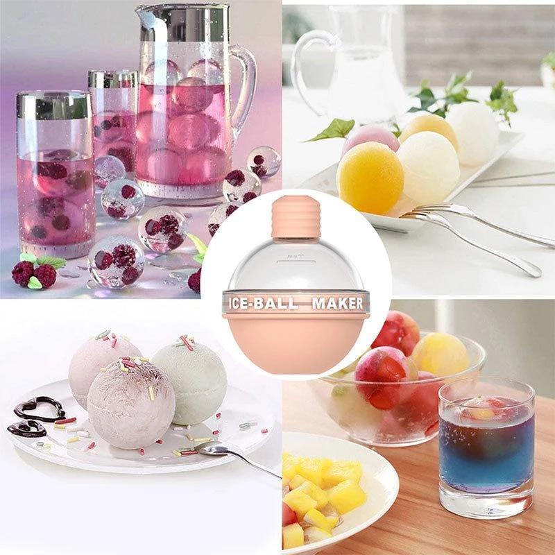 Buy Ice Tray Mold Silicone Household Ice Cube Spherical Ice Tray ...
