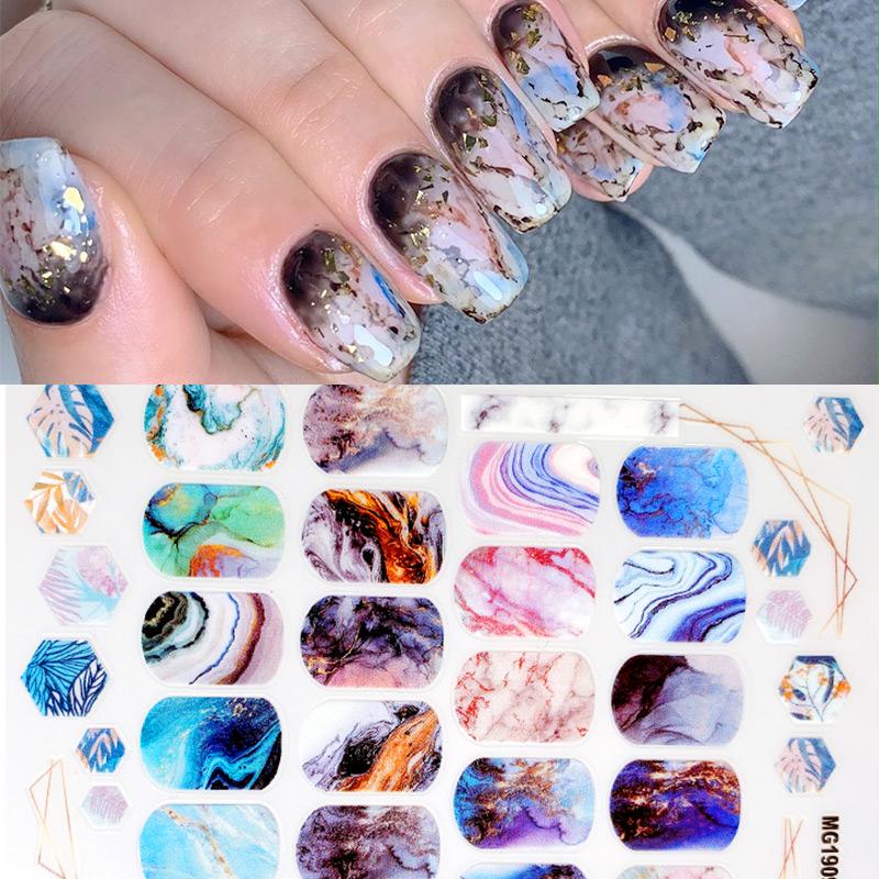 Buy Markable Patterns 3D Nail Art Stickers Beautiful Transfer Sticker ...