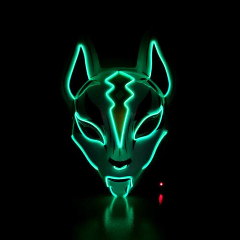 Halloween LED Lighting Mask Scary Glowing Fox Rave Purge Festival ...