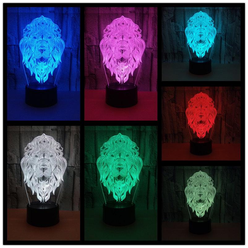 Buy Lion King LED Bedside Night Light Colorful Sleeping Lamp Bedroom ...