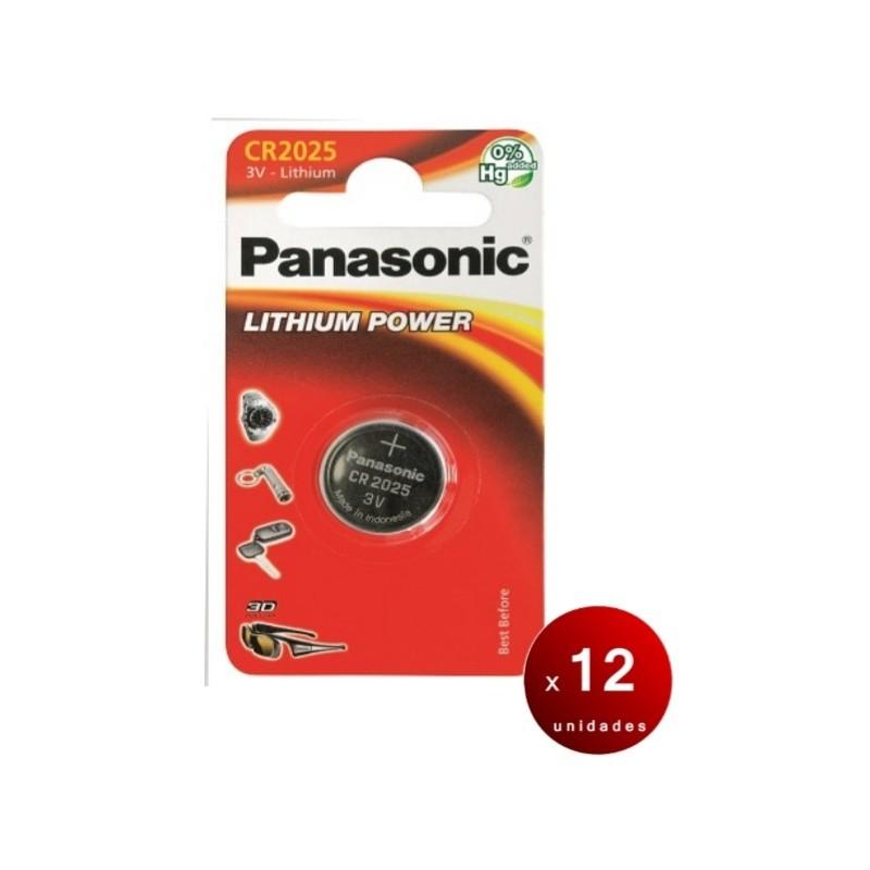 Satın alın Panasonic, Caja De 12 Pilas Panasonic Botón Litio Cr2025 No-recargable, 3v, 165 Mah ...