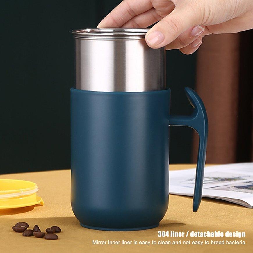 Buy Solu Stainless Steel Mug Large Capacity Leak-proof Mug Creative ...