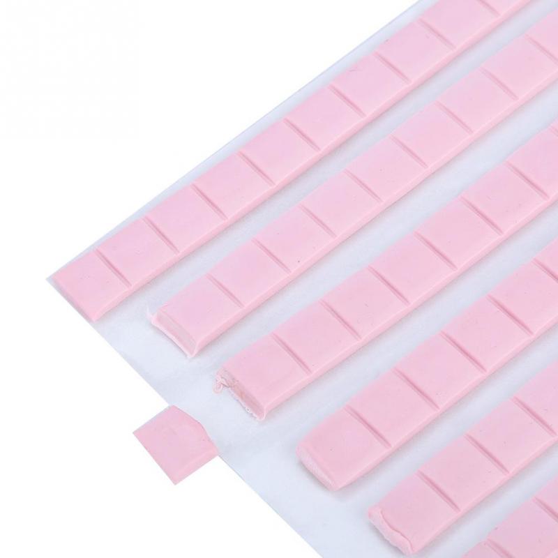 Reusable Nail Art Clay False Nail Tips Adhesive Manicure Tool Pink ...