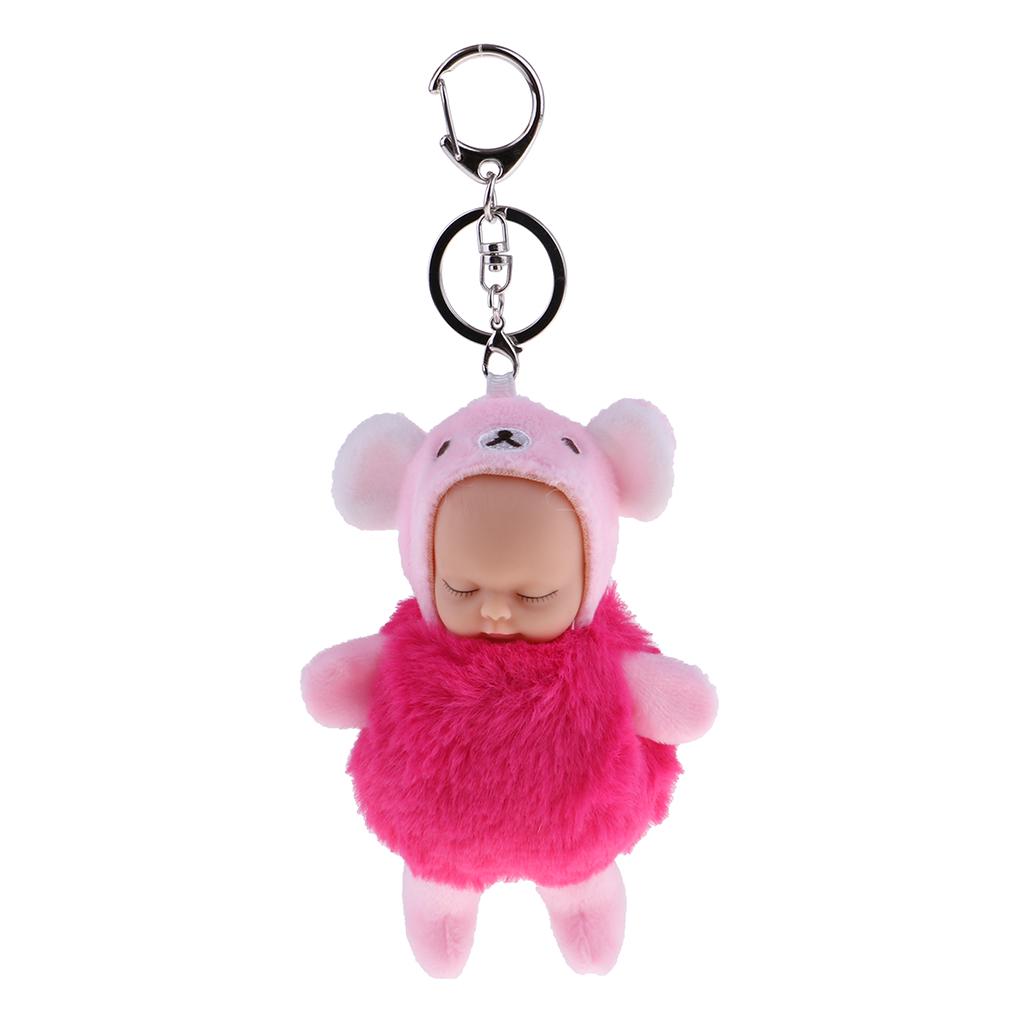 Buy Cute Sleeping Baby Doll Key Chain Keyring Bags Car Pendant 11cm ...