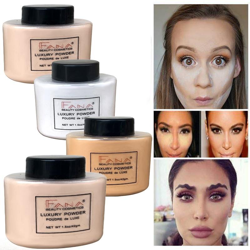 Buy Smooth Loose Oil Control Face Powder Makeup Concealer Beauty ...