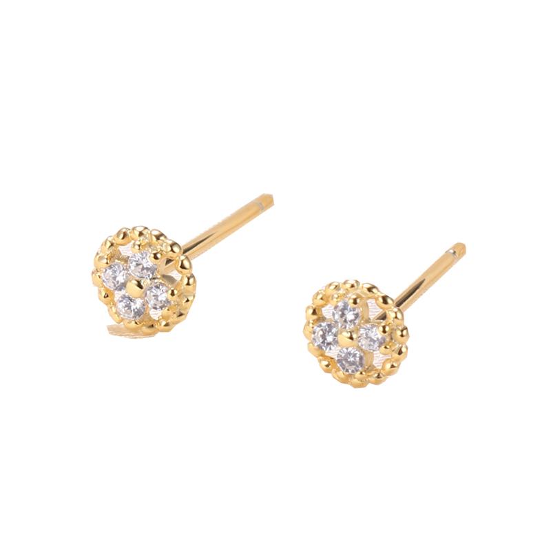 Satın alın S925 Silver Small Diamond Stud Earrings Han Edition ...