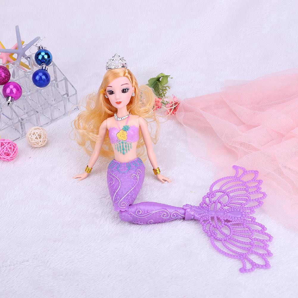 3D Eyes Fish Tail Cartoon Doll with Music Birthday Educational Gift Toy ...