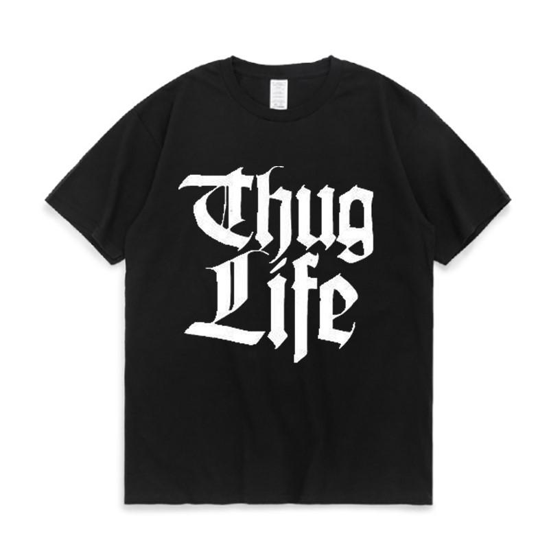 Mob Life Hip Hop Rap 2Pac Tupac Fashion Casual T-Shirt Summer Cotton ...