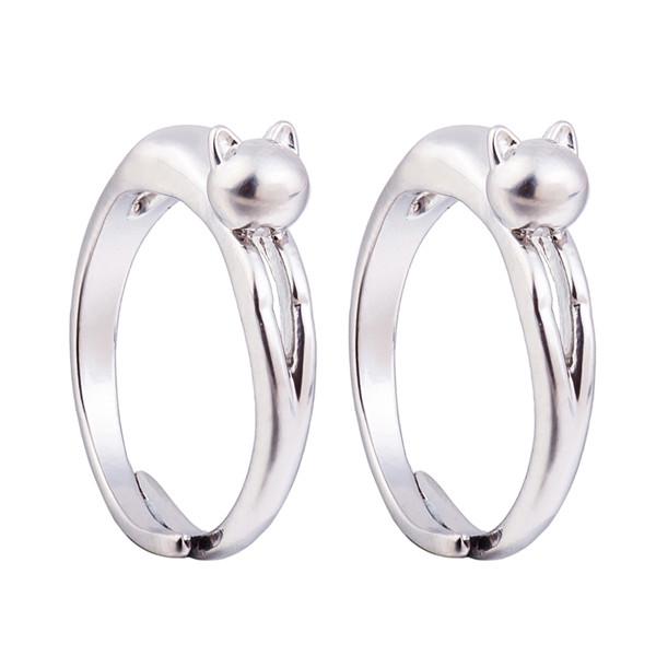 Cheap Stylish And Creative Three-Dimensional Cat Ring Cute Cat Opening ...