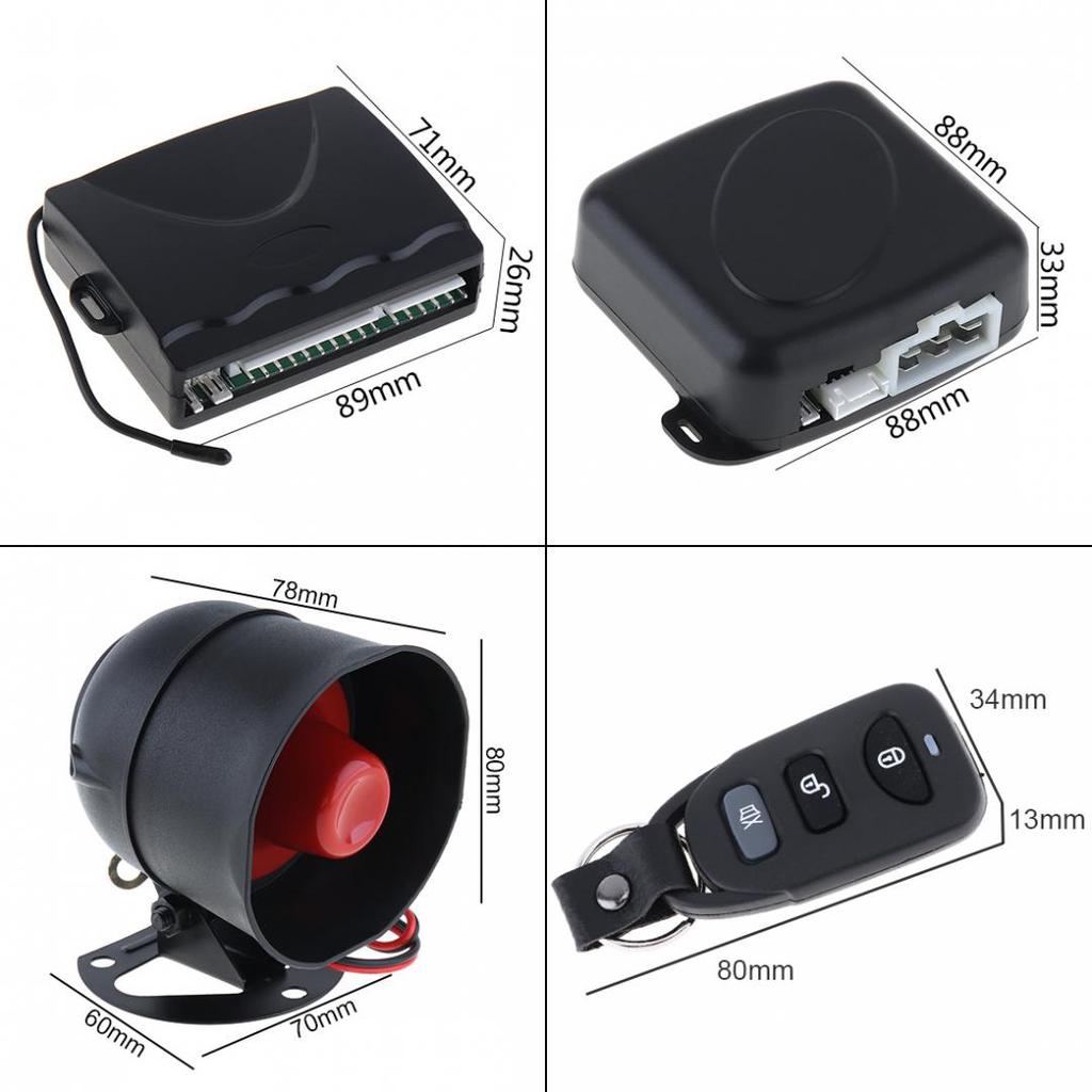 Buy Alarm System Remote Start Stop Engine System with Auto Central Lock ...