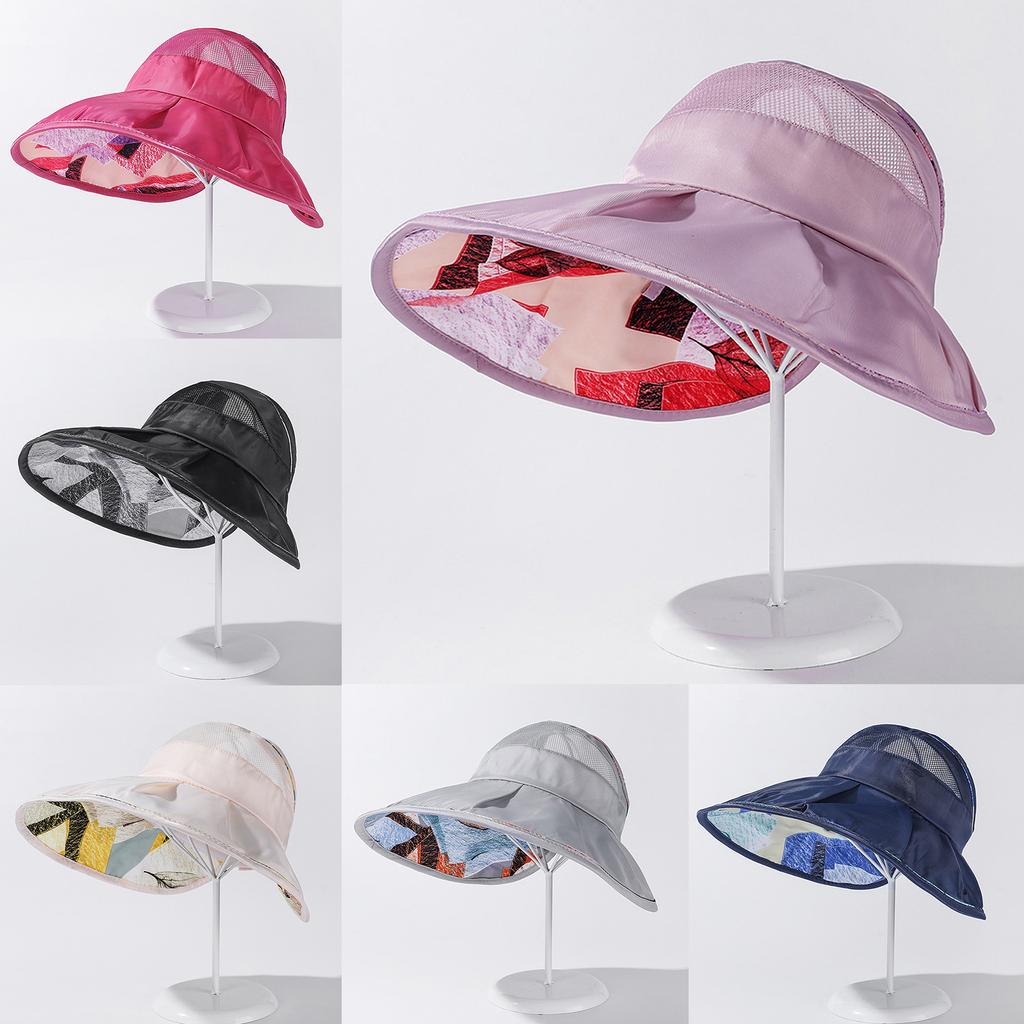 Buy Trendy Summer Sun Hat Sunscreen Empty Top Hat Large Edge Hollow Hat ...