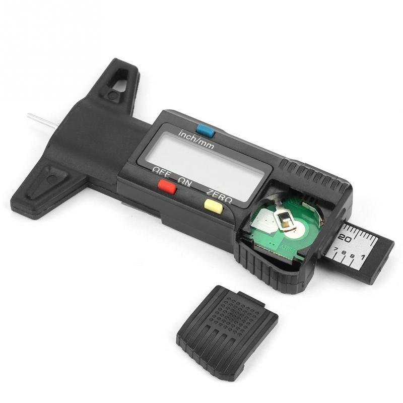 Digital Tread Depth Gauge Tire Thread Tester Gauge Measurer with LCD ...