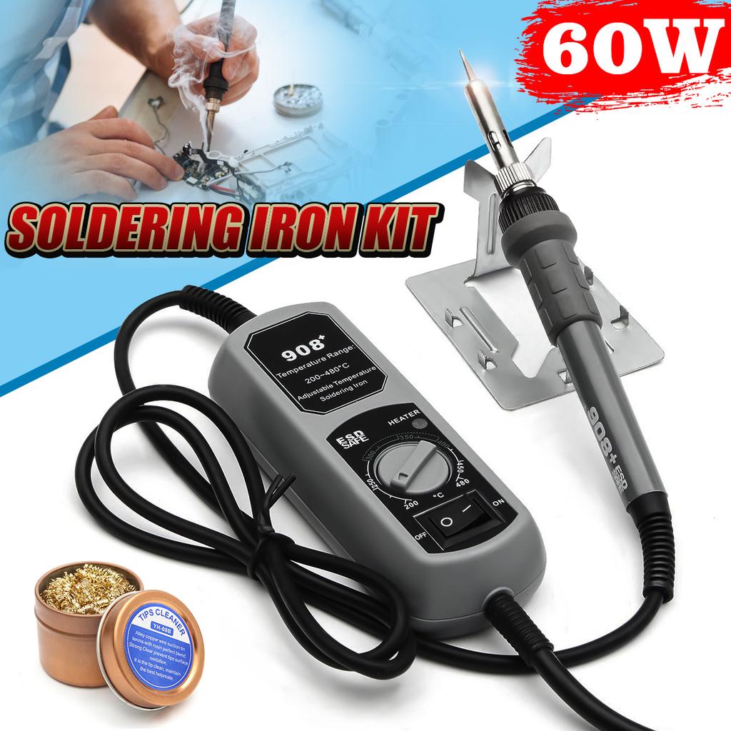 Buy 220V 60W 980 Mini Electric Portable Iron Soldering Iron Station Kit ...