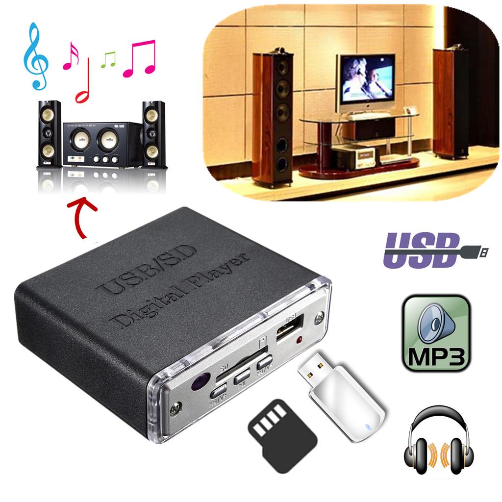 Buy 12V Mini Car Motocycle Stereo Amplifier Amp LED USB / SD Digital ...