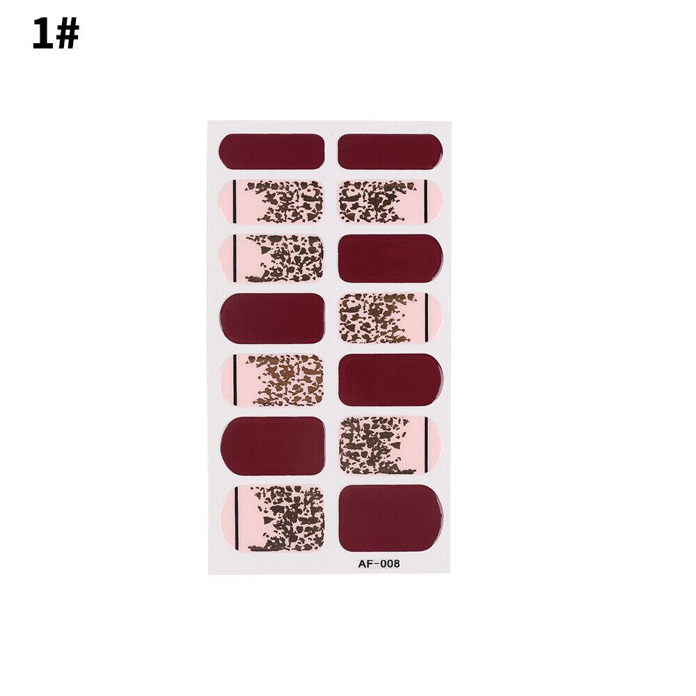 Cheap 16 Strips Semi Cured Gel Nail Stickers UV Lamp Required Gel Wraps ...