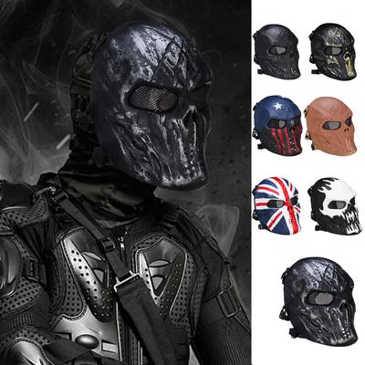 Skull Skeleton Army Airsoft Game Tactical Paintball Full Face ...