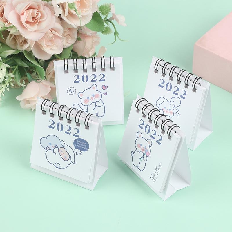 Buy 2022 Mini Desk Calendar Stand Up Flip Calendar Daily Monthly Table ...