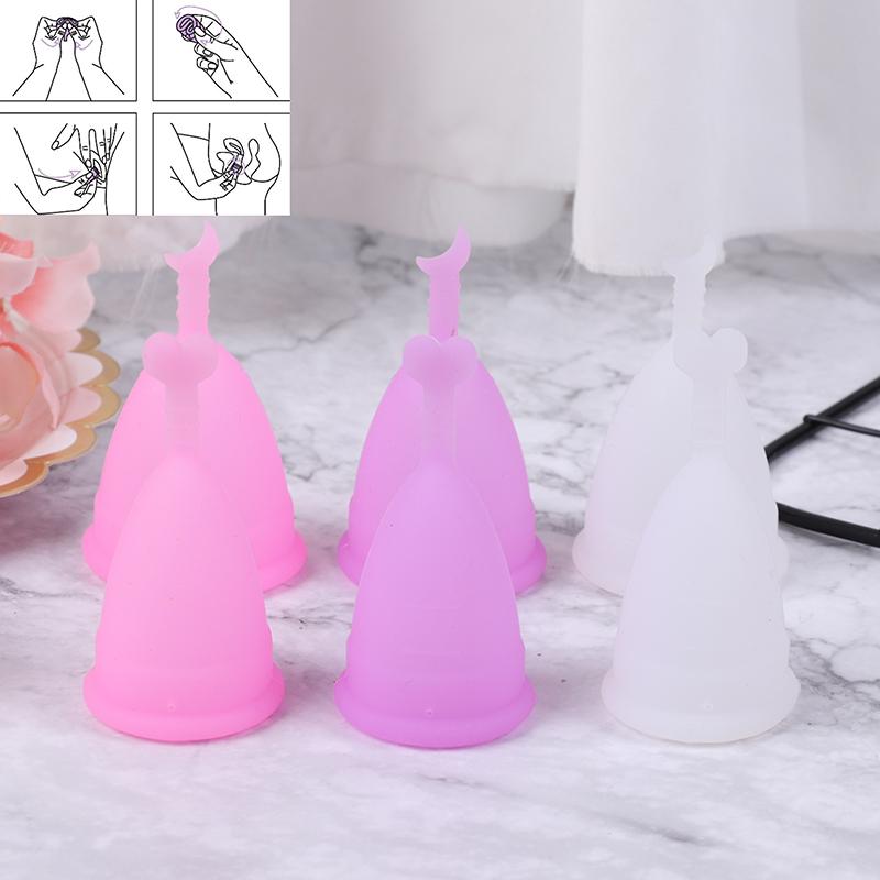 Buy 1Pcs Silicone Moon Cup Female Aunt Menstrual Cup at affordable ...