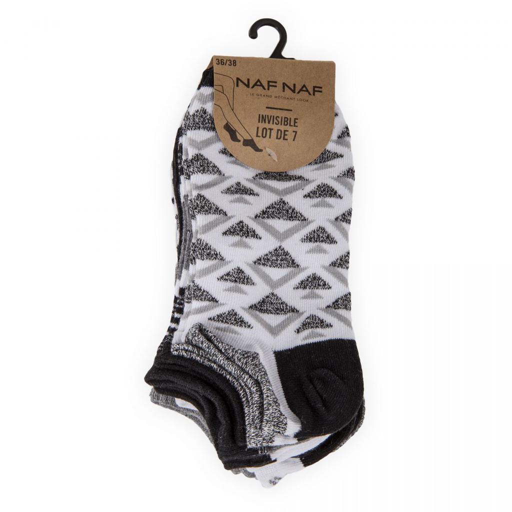Buy Pack of 7 Pairs of Women's Erin Ankle Socks NAF NAF at affordable ...
