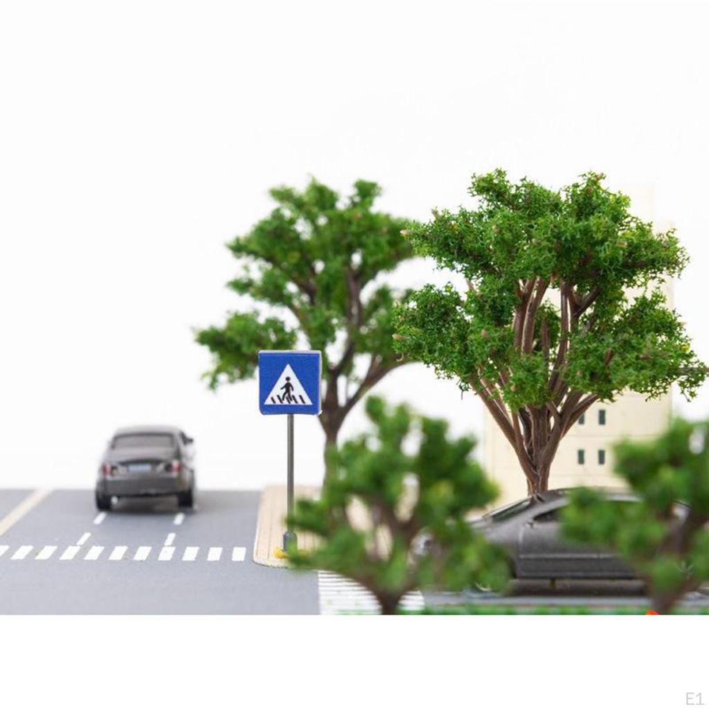 Cheap Handmade Pack of 14 1:87 Traffic Signage DIY Freeway Scene Layout ...